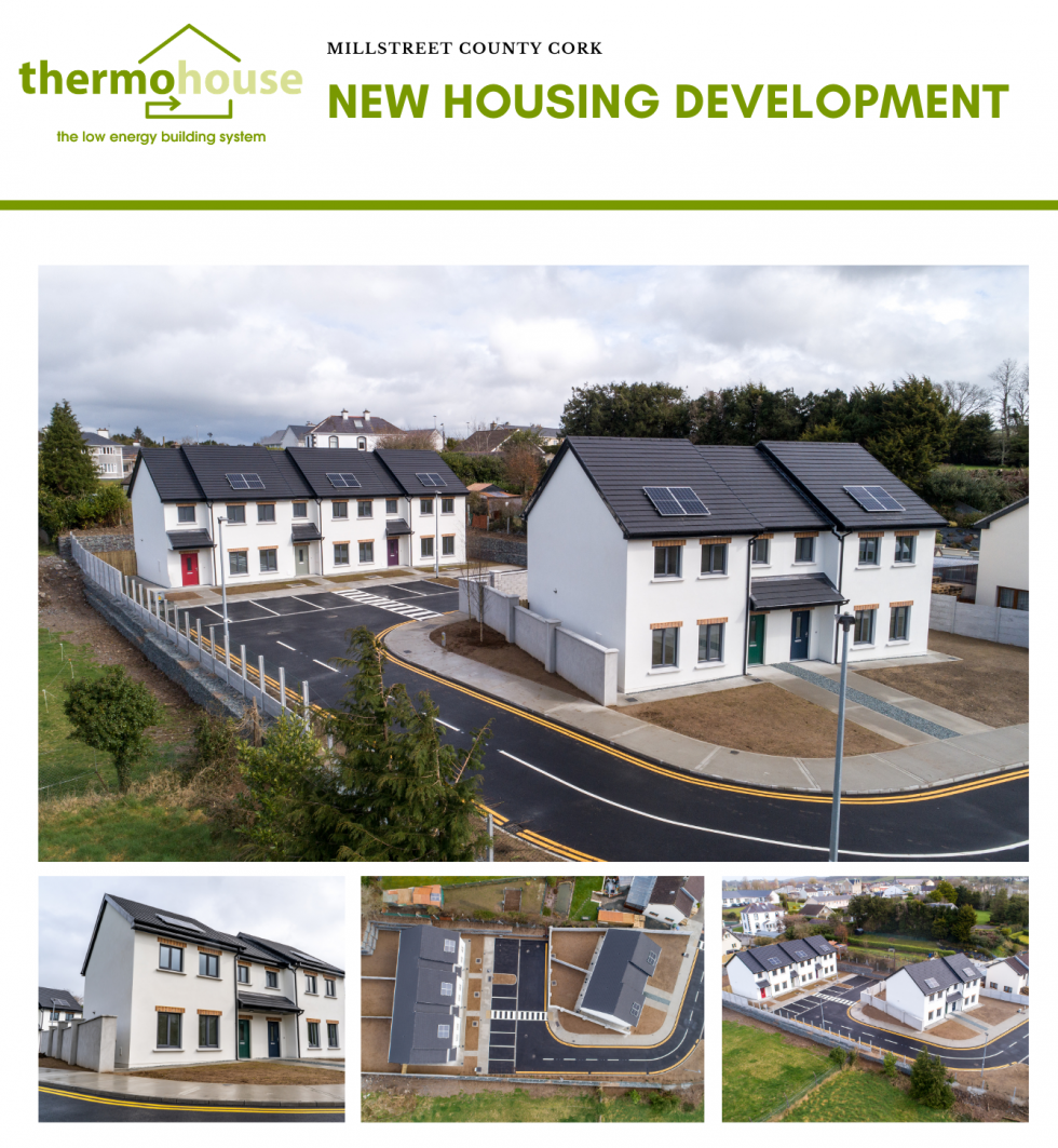 Completed Housing Development: Millstreet, County Cork - ThermoHouse
